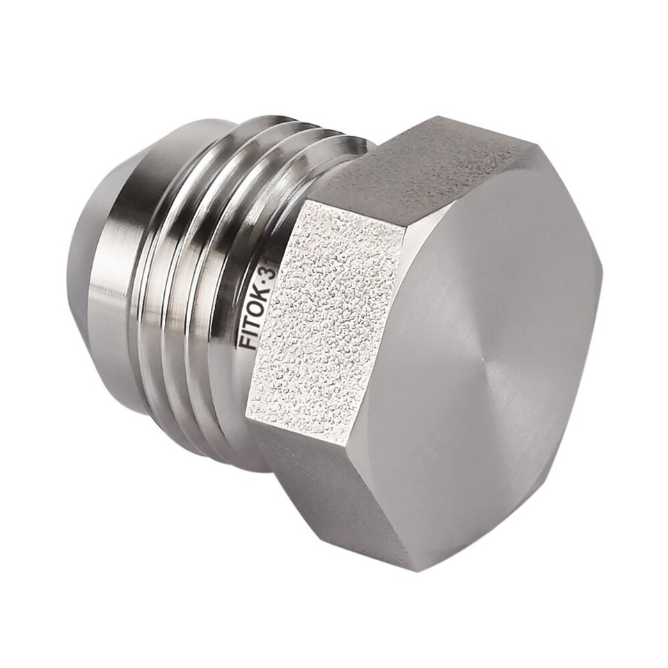 FITOK 37 Degree Flared Tube Plug 3/4 in JIC Male 316 Stainless Steel ...