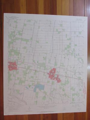 Donna Texas 1965 Original Vintage USGS Topo Map | eBay