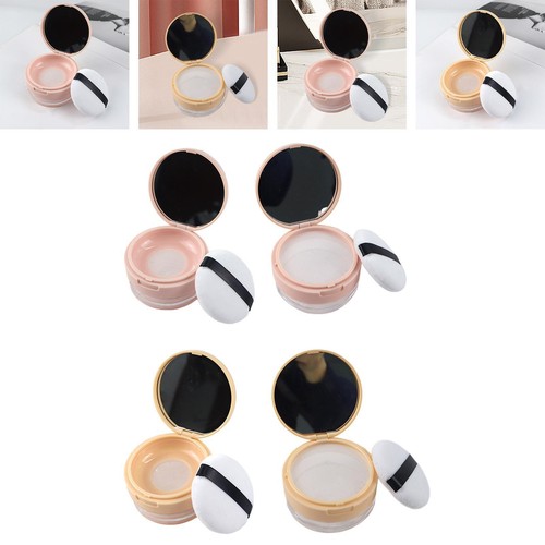 Empty Loose case with Puff , Reusable Loose Pot ,Compact Case ,with ...