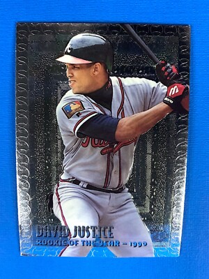 1995 Topps MB Embossed "Silver" Baseball Card - #101 David Justice | eBay