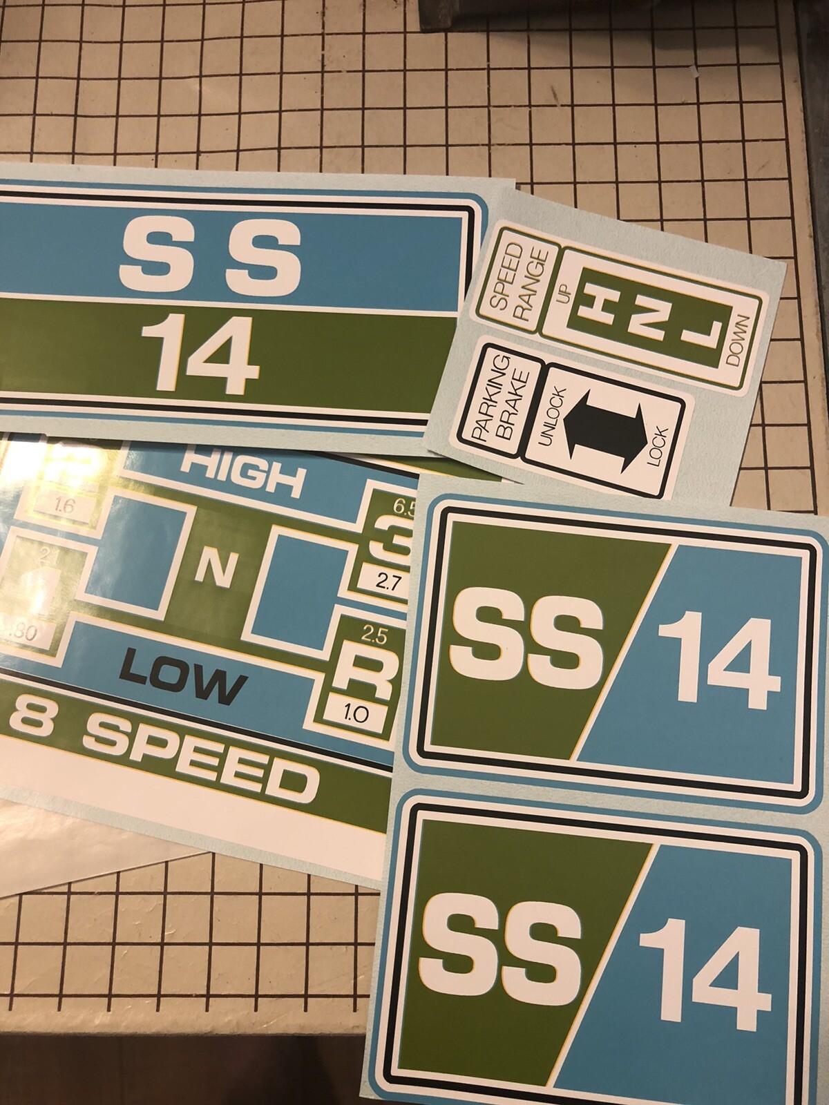 Sears Suburban decal set SS14 14-hp in Green & Blue 60's and 70's blue ...