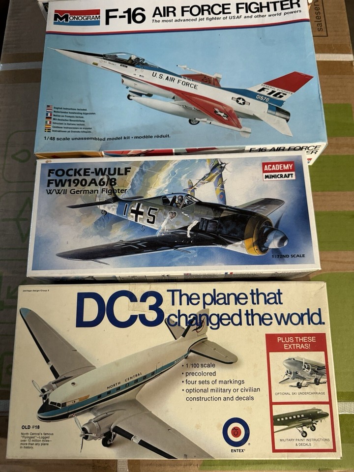 Vintage Airplane Model Kits Lot | eBay
