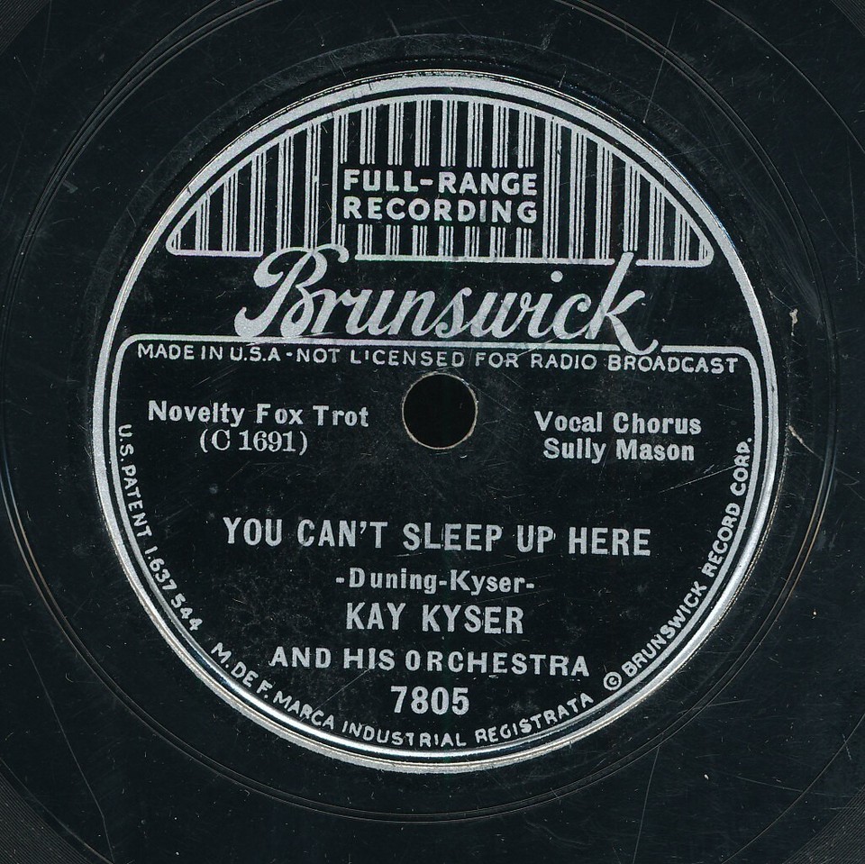 78tk-dance-BRUNSWICK 7805-Kay Kyser-(I don't want to get well/You can't ...