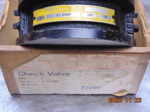 TRW 3'' FIG K12 HMP MOD A MISSION CHECK VALVE NEW | eBay