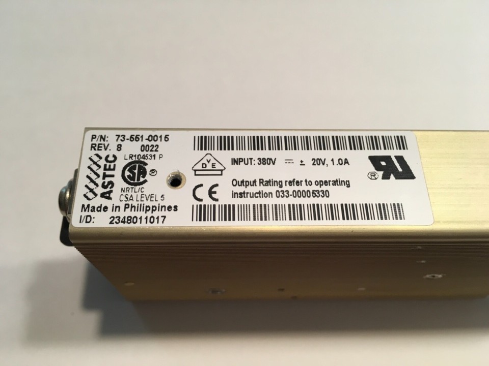 ASTEC 73-551-0015 REV 8 380V in 15V 14A out DC Power Supply Module | eBay