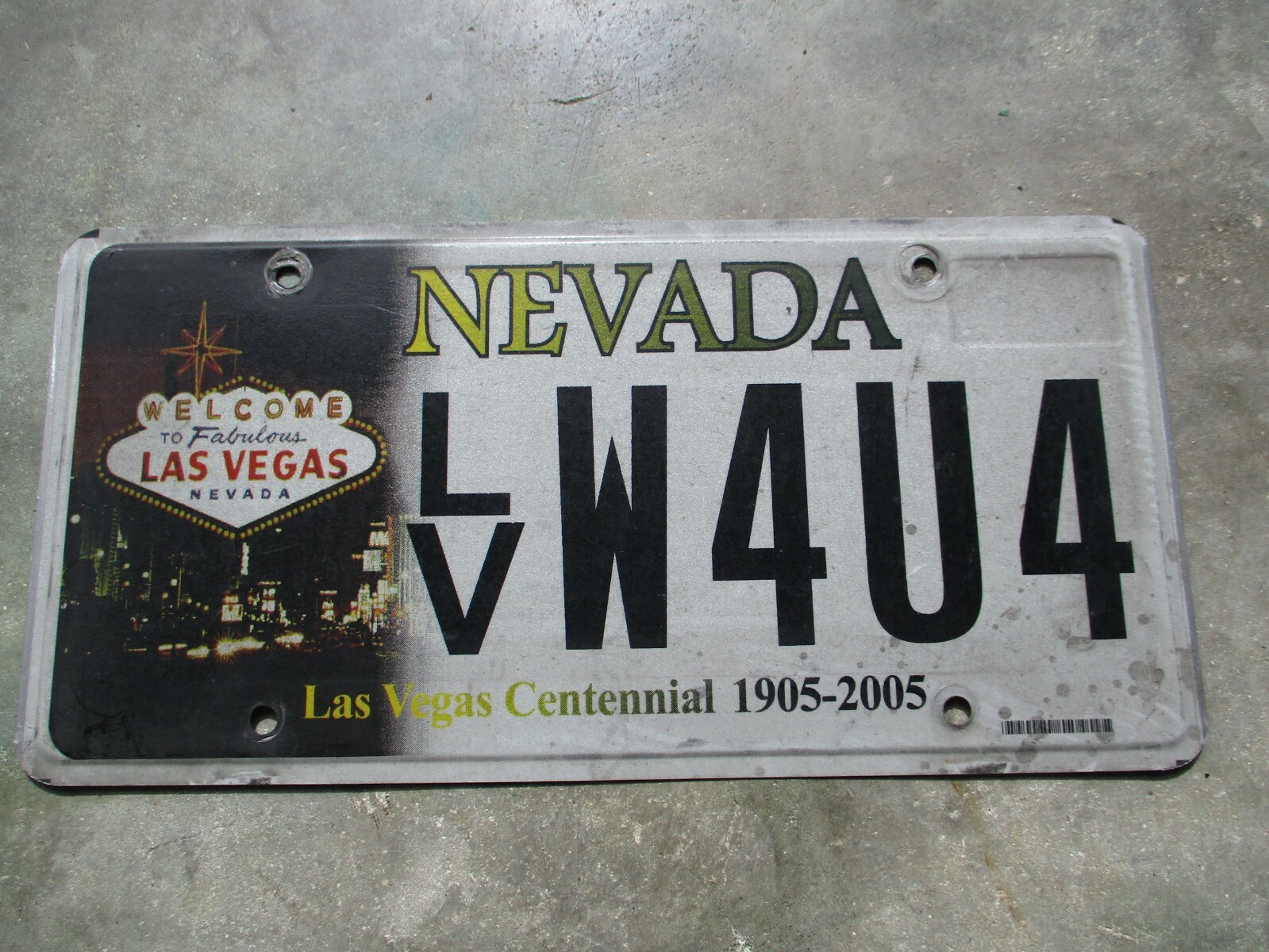 Nevada Las Vegas license plate # W4U4 | eBay