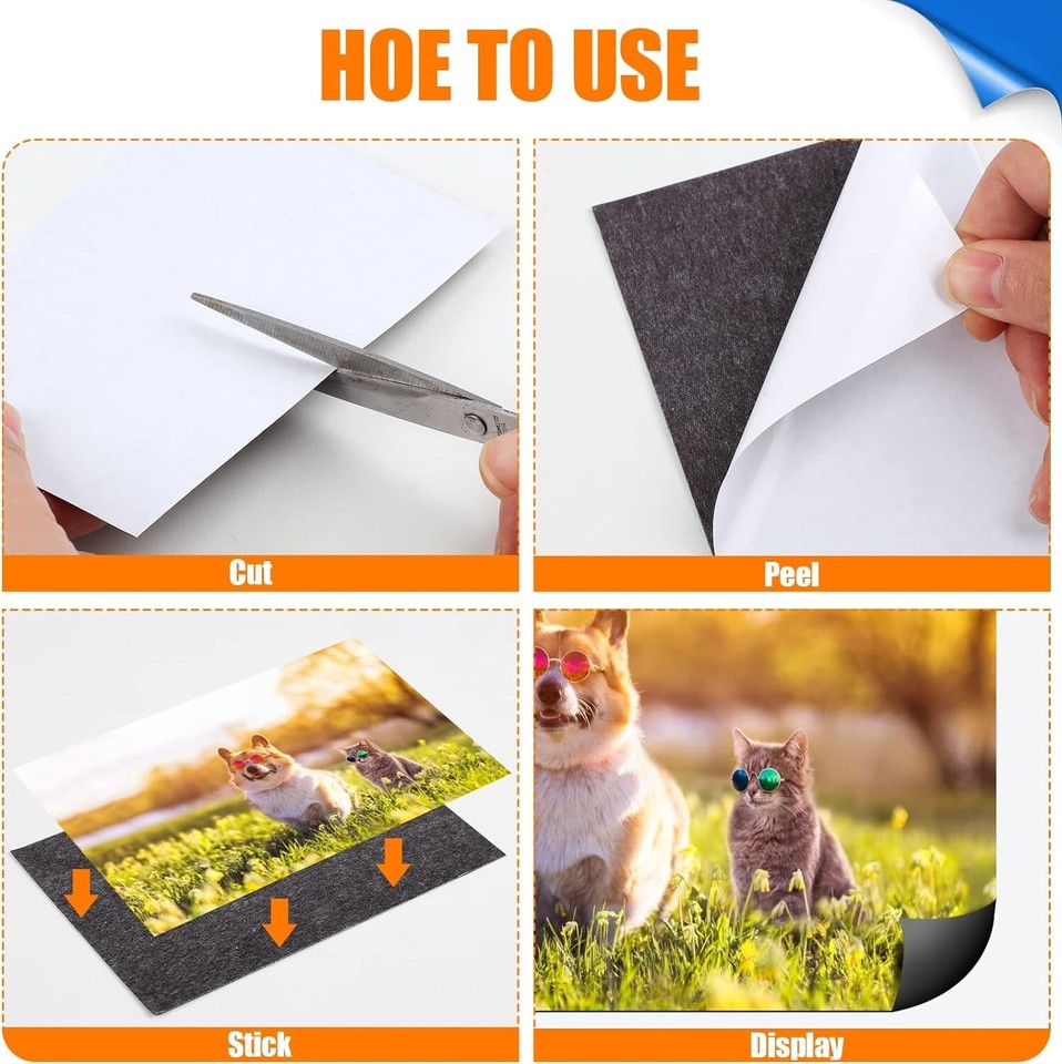 15 Pack Magnetic Sheet with Adhesive Displate Replacement Magnets ...