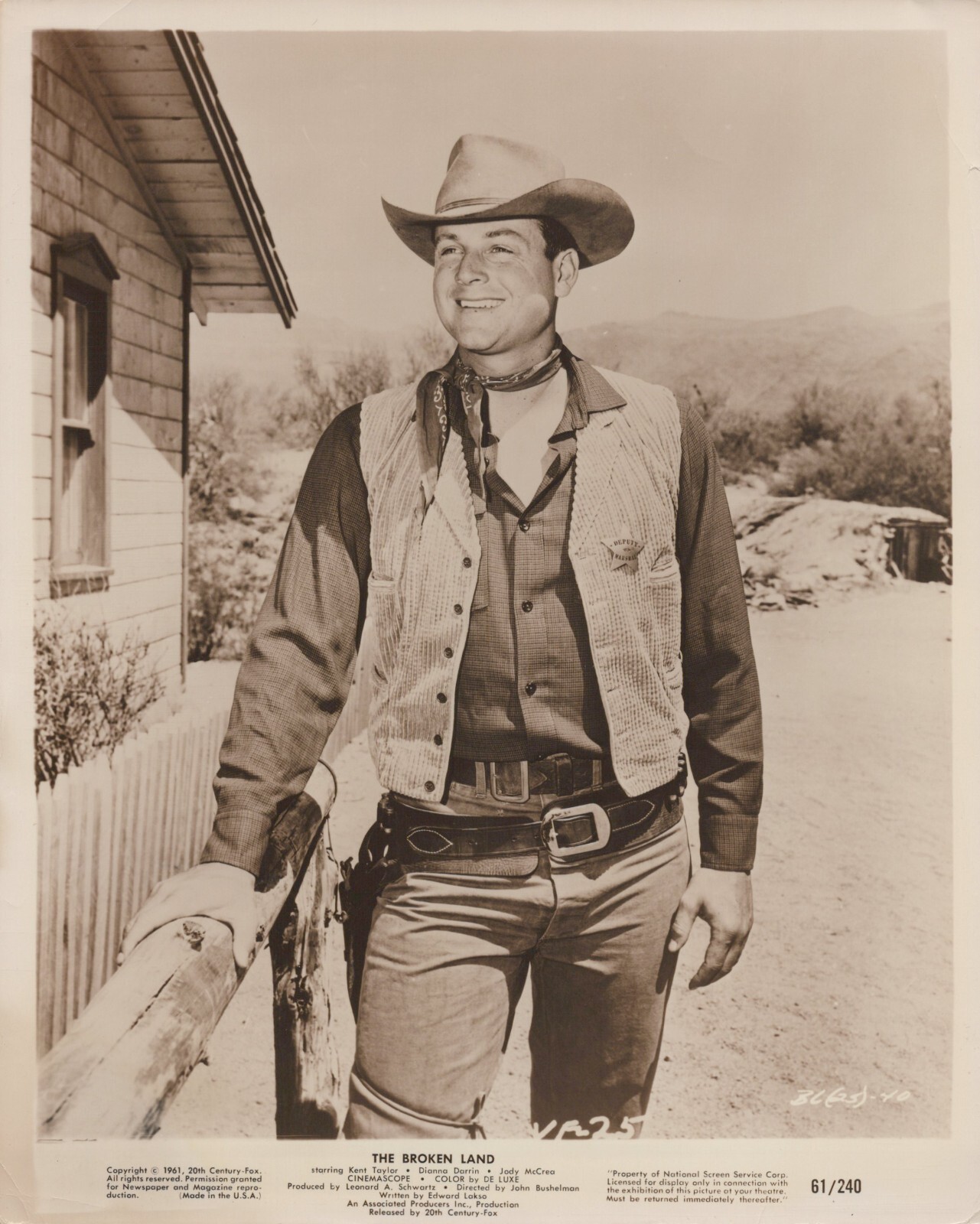 Jody McCrea in The Broken Land (1961) 🎬⭐ Hollywood Original Vintage ...
