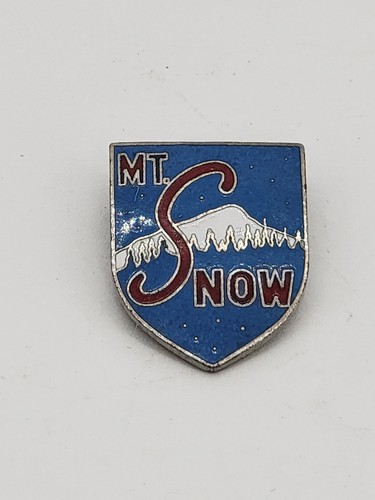 RARE Vintage Original Logo Mt. Snow Vermont Ski Pin! Skiing Green ...