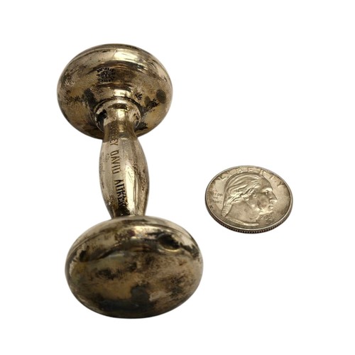 VINTAGE WEBSTER CO. STERLING SILVER Engraved BABY RATTLE | eBay