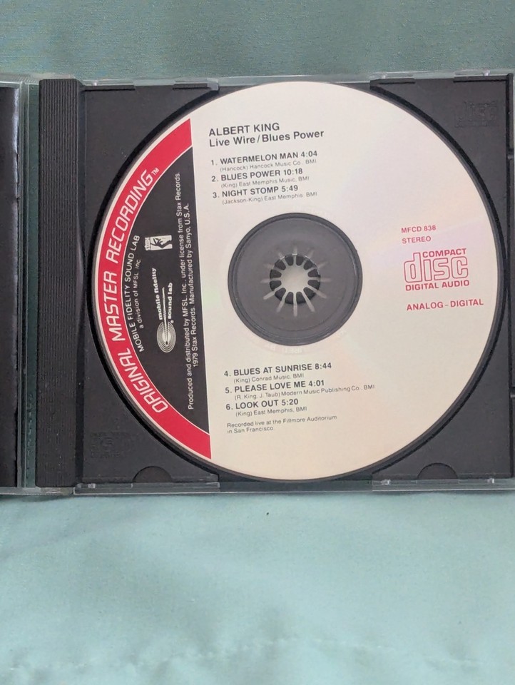 ALBERT KING - LIVE WIRE / BLUES POWER - MOBILE FIDELITY CD | eBay