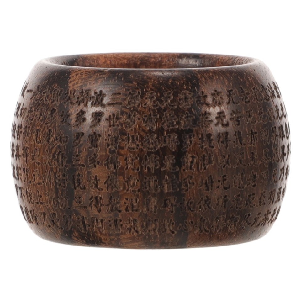 Wooden Finger Ring Buddhism Style Wood Thumb Ring Man Women Finger Ring ...
