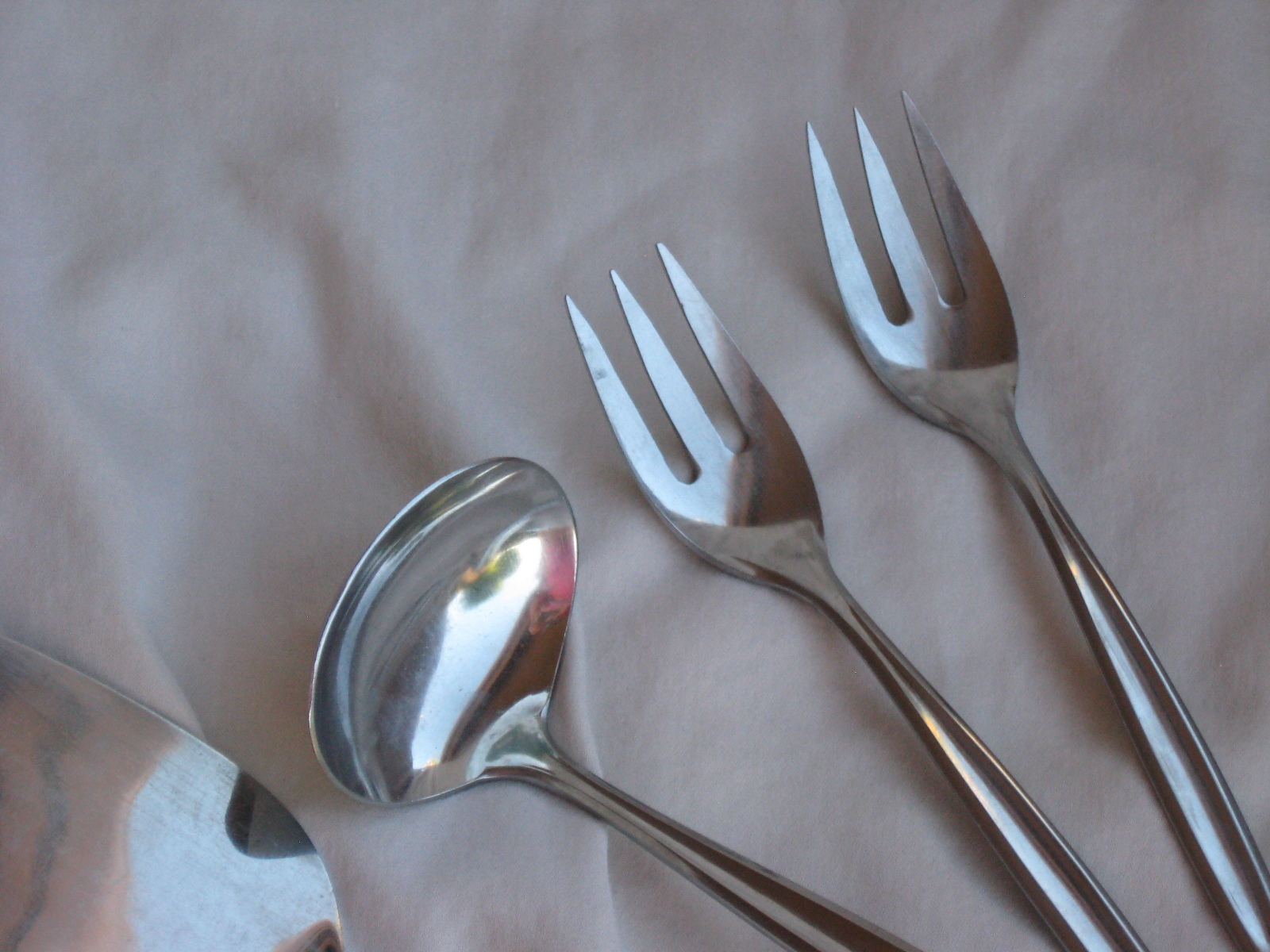 Linmark Stainless LNM1 / LNM 1 - Ladle, Pie Server, Salad Forks / 4 ...