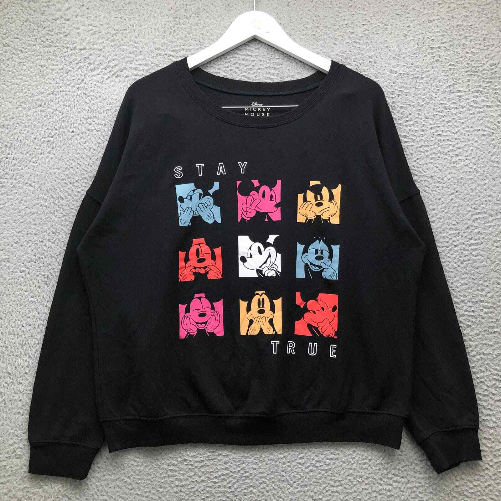 Disney Mickey Mouse Stay True Selfies Graphic Sweatsh… - Gem