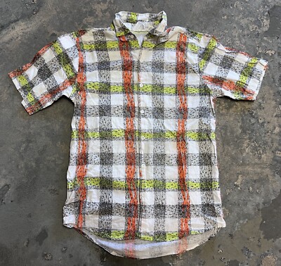 Vintage 80’s Visage Astro Mode New Wave Small Shirt Neon Tiki Print | eBay