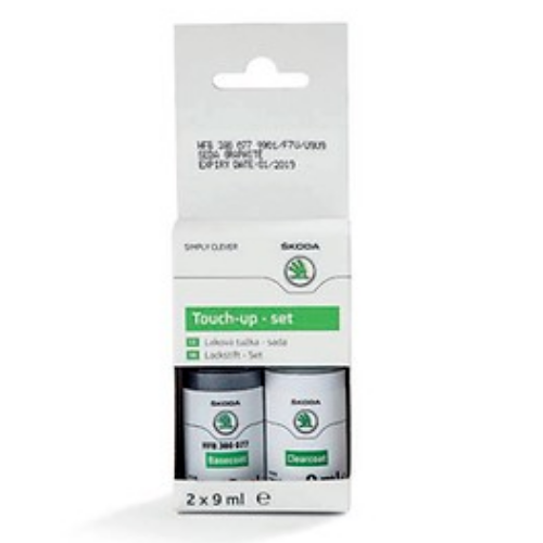 Original Skoda Lackstiftset Lackstift Set F7V Graphit Grau Metallic ...