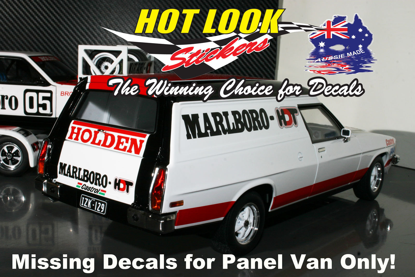 1:18 Missing Decals HX Holden HDT Service Vehicle Panel Van Peter Brock ...
