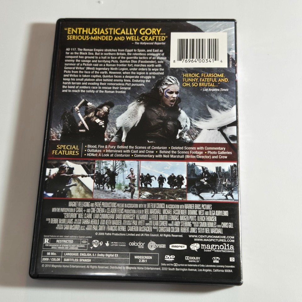 Centurion DVD 2010 WS Michael Fassbender Dominic West Olga Kurylenko | eBay