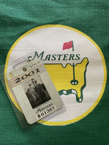 2001 Masters Badge~Very Rare (S-01367 VIP BADGE) ~TIGER WOODS WINNER ...