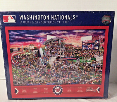 MLB Washington Nationals Can You Find Joe Puzzle Baseball 500 Piece ...