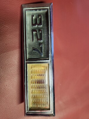 1960s Chevy 327 emblem/ marker light with housing /lense Lft | eBay