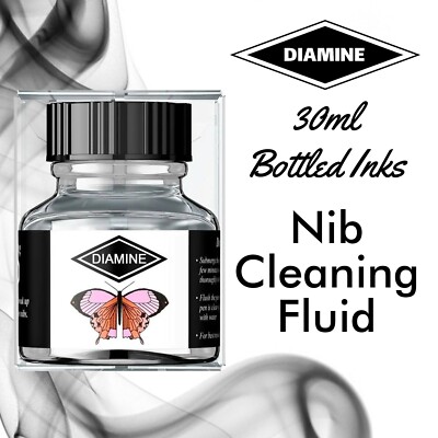 Diamine Nib Cleaning Fluid 30ml - Glass Bottle - For Fountain Pens, Nib ...