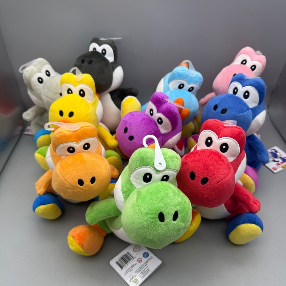 YOSHI All Star 8" Plush Super Mario Bros GENUINE Sanei Little Buddy ...