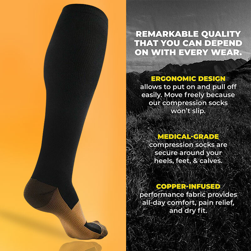 Diabetic Compresssion Socks for Neuropathy Swollen Bariatric Lymphedema ...