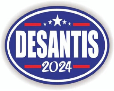 DESANTIS 2024 Oval SHAPED Bumper Sticker | eBay