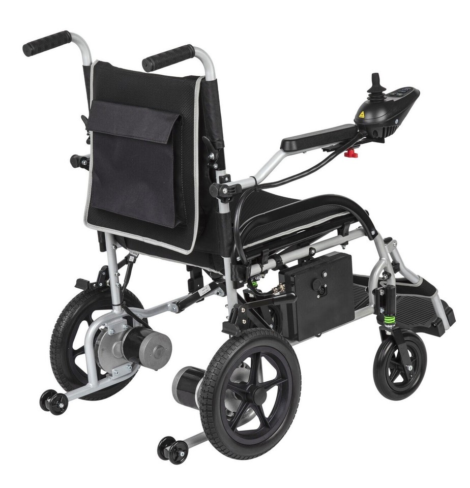 Electric Dual Motor Lightweight Adult Fold-able Wheelchair w/Control ...