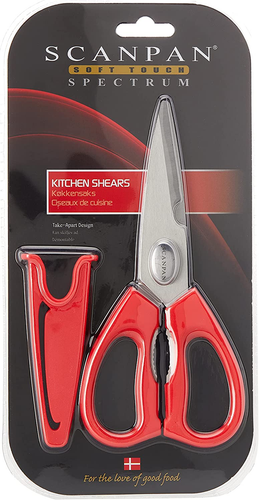 Spectrum Soft Touch Kitchen Shears, Red, (51929300) | eBay Australia