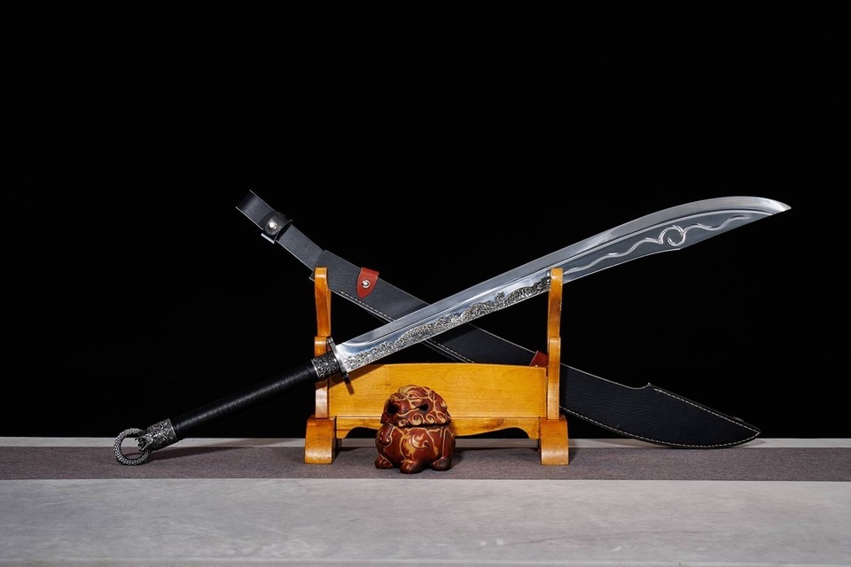 Handmade Battle Ready Chinese Kung Fu Sword Wushu Dao 1095 Carbon Steel ...