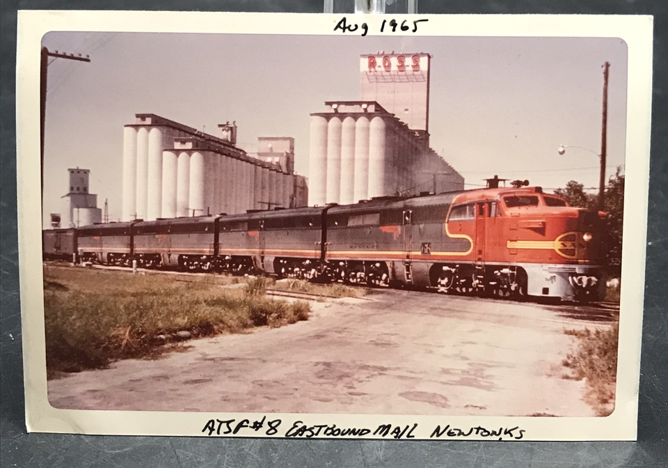 Santa Fe Railway ATSF #8 Train Eastbound Mail 1965 Snapshot Photo ...