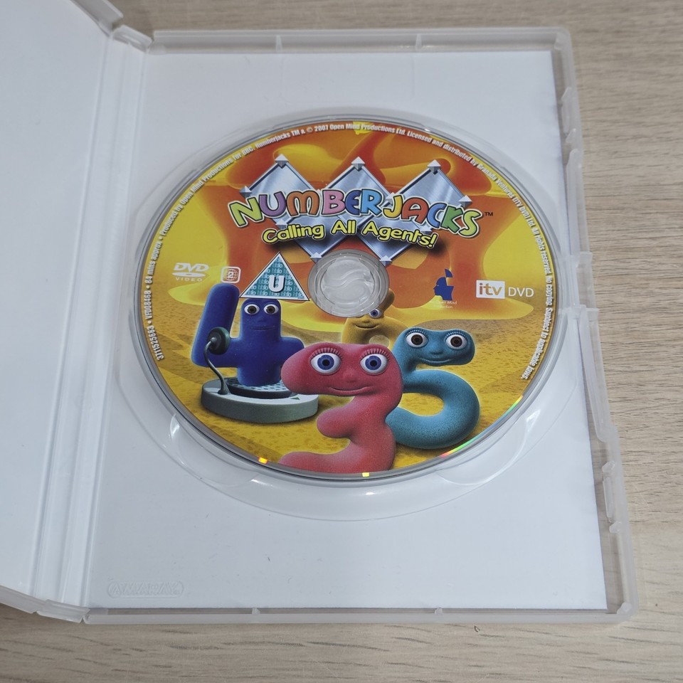 Numberjacks Calling All Agents DVD Region 2 PAL iTV Kids Eductional ...