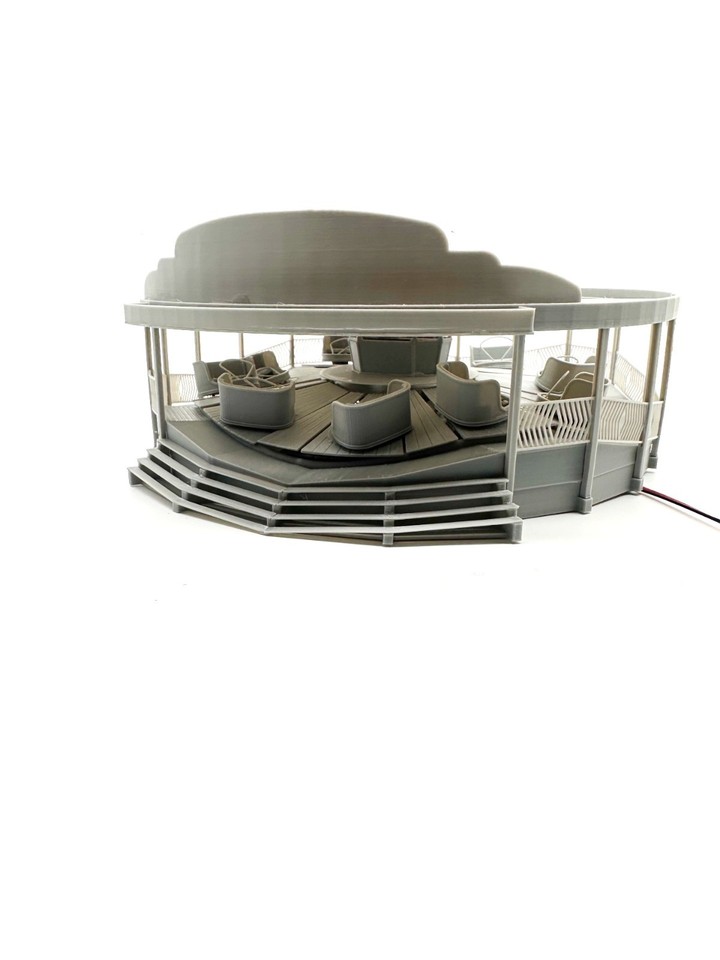 DAPR - OO Gauge Model Kit - Motorised Fairground Waltzer Ride (with LED ...