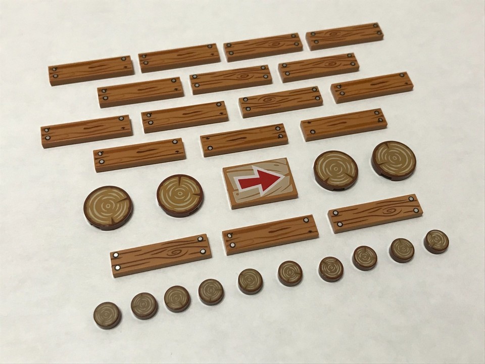 LEGO - LEGO Wood Grain Printed Tile Piece Lot X 32 - 32 Pieces | eBay