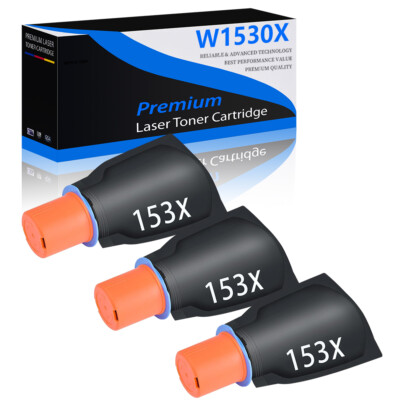 3PK W1530X Compatible with HP 153X Toner Cartridges for Laser Tank MFP ...