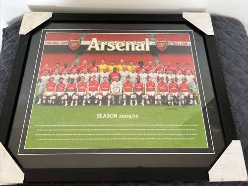 Arsenal - Football - Season 2009/10 Team Photo Framed 66cm X 55cm ...