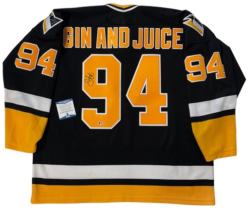 SNOOP DOGG SIGNED PITTSBURGH PENGUINS CCM GIN AND JUICE JERSEY BECKETT ...