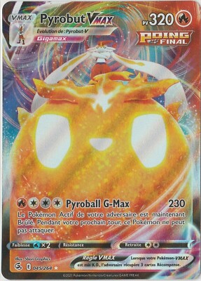 Carte Pokemon Pyrobut Vmax 045/264 EB8 Poing de Fusion Neuve | eBay