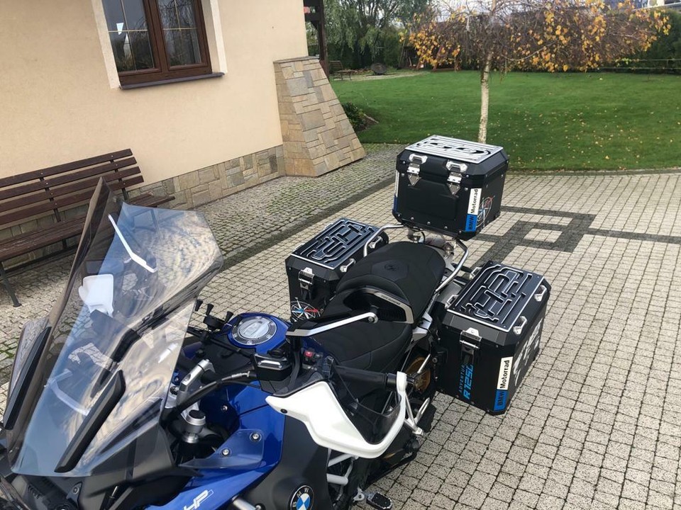 BMW R1250 R1200 F800 GS CNC Aluminium Luggage Pannier Top Box Racks ...