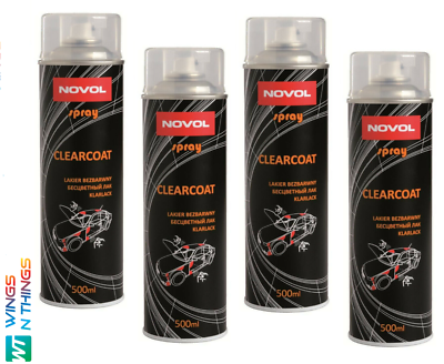 Novol Fast Clear Coat High Gloss Lacquer Spray Paint Aerosol Auto Car ...