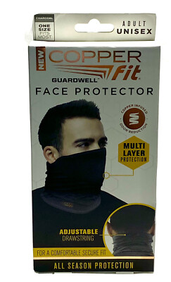 Copper Fit Guardwell Face Protector Charcoal Grey Adult | eBay