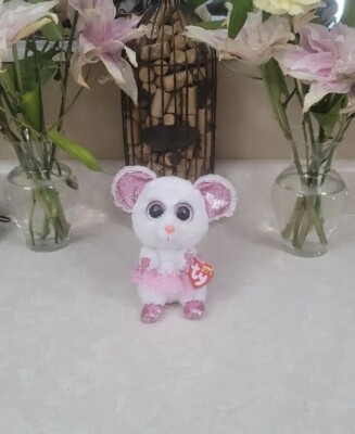 TY Beanie Boos - NINA the Mouse (Glitter Eyes) (6 inch) - MWMTs Boo Toy ...