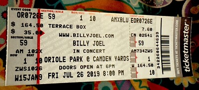 BILLY JOEL IN CONCERT - JULY 26, 2019 - ORIOLE PARK & CAMDEN YARDS MD ...