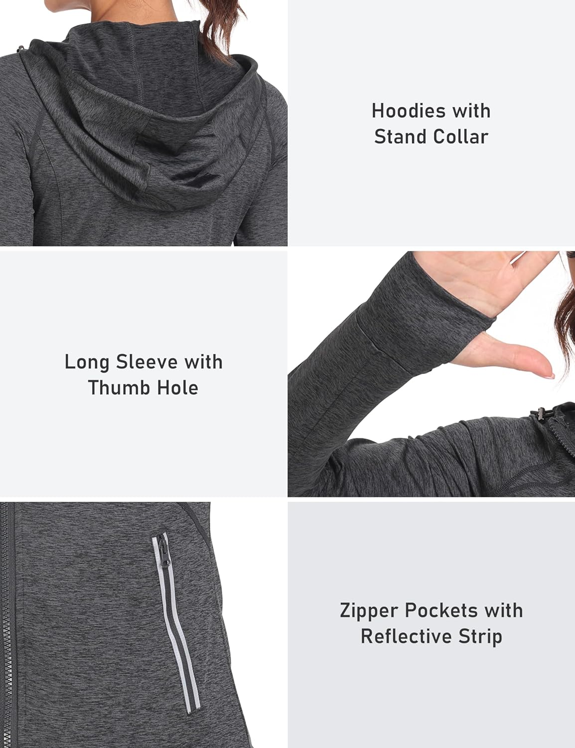 Women'S Full Zip Hiking Shirt Lightweight UPF 50+ Sun Protection ...