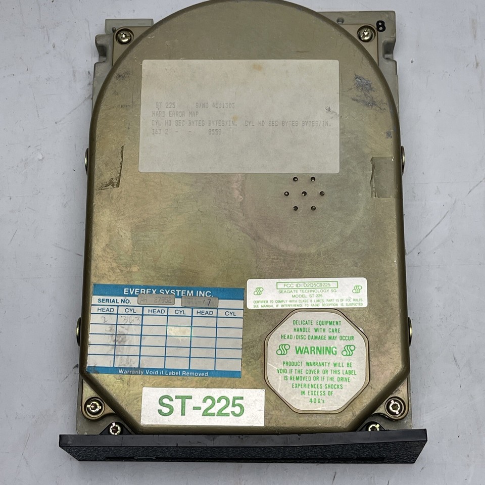 Vintage Seagate ST-225 MFM Hard Disk Drive 1980s Read | eBay