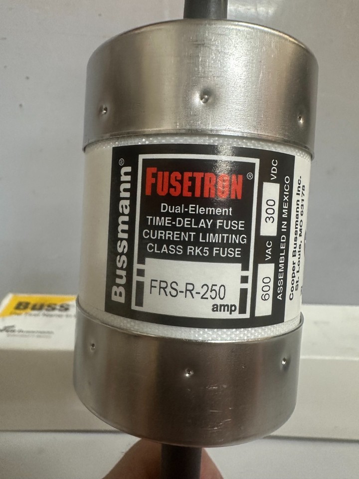 COOPER BUSSMANN FUSETRON FRS-R-250 (NEW IN BOX) 250A/600V FREE SHIPPING ...