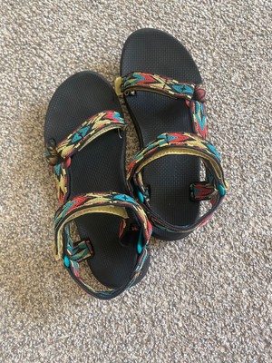 Women's Size 9 Tevas, Red, Teal and Yellow | eBay