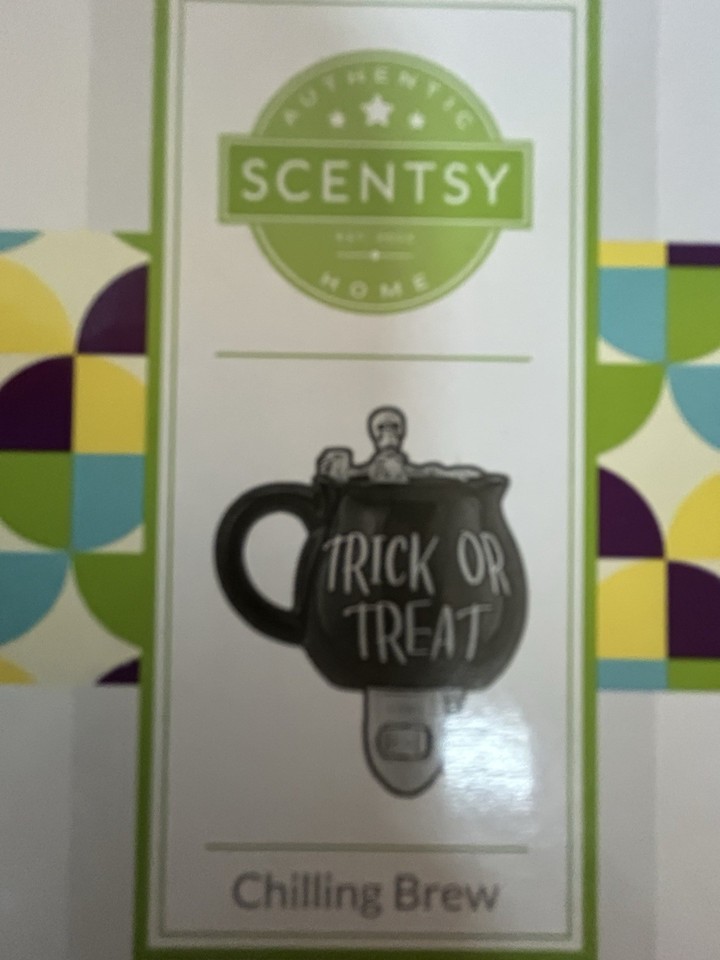 NEW SCENTSY Chilling Brew Wax Warmer Retired Halloween Skeleton Trick ...